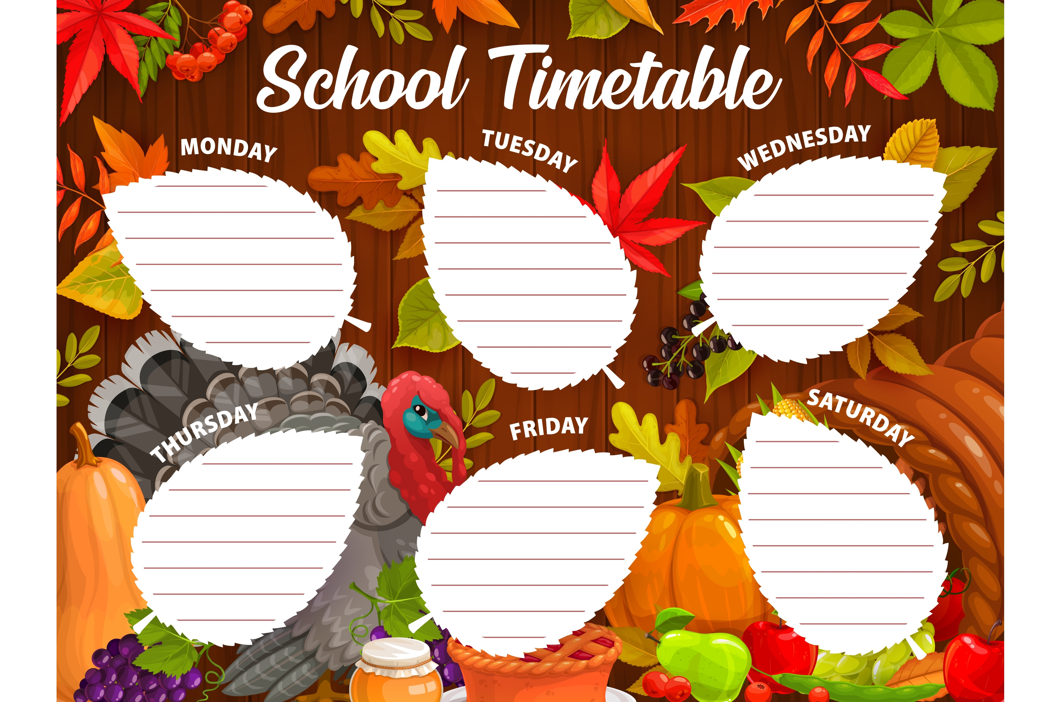 Education school timetable | Education Illustrations ~ Creative Market