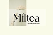 Miltea Ligature Serif Typeface, a Serif Font by Humaira_std