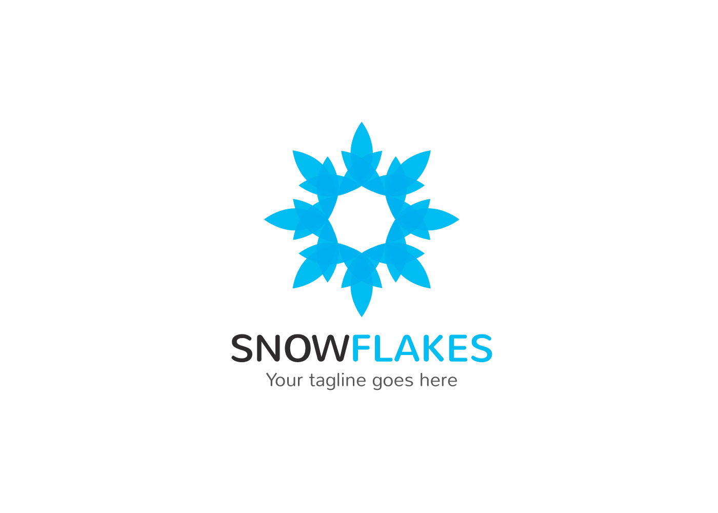 Snowflakes Logo, a Branding & Logo Template by XpertgraphicD