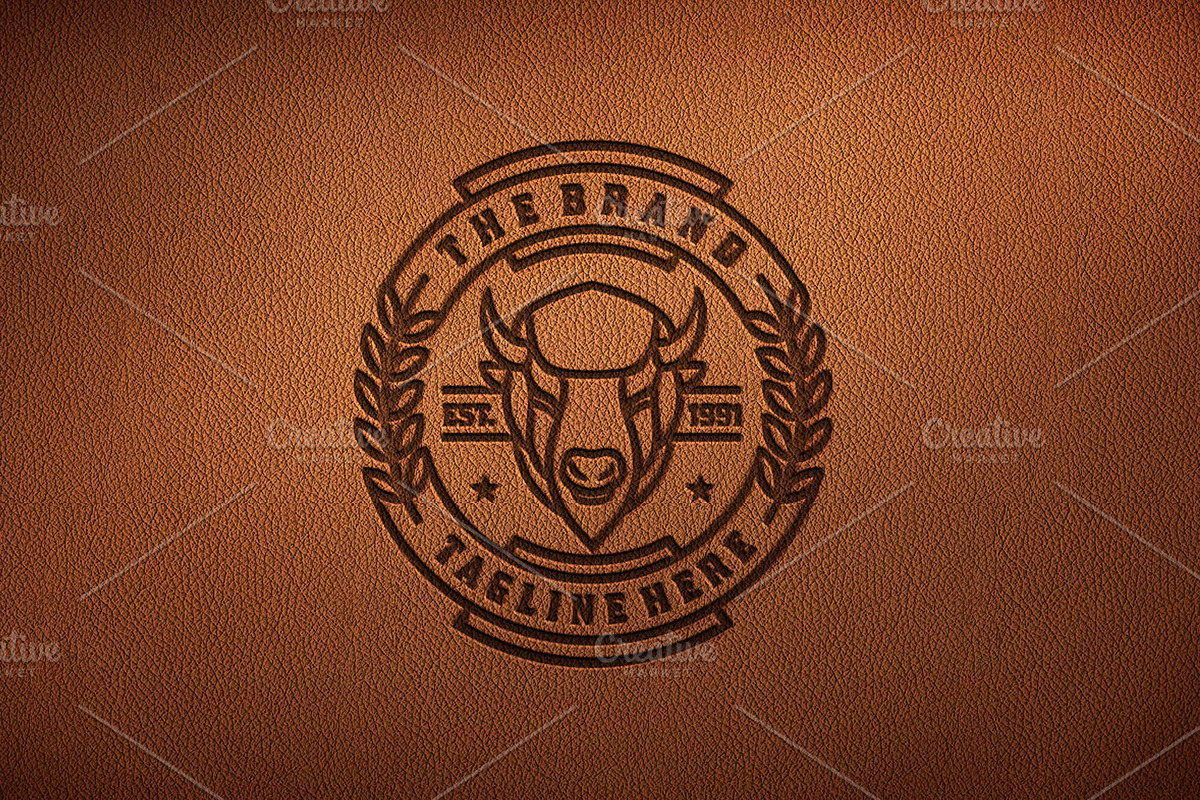 American Bison Stamp, a Branding & Logo Template by herulogo