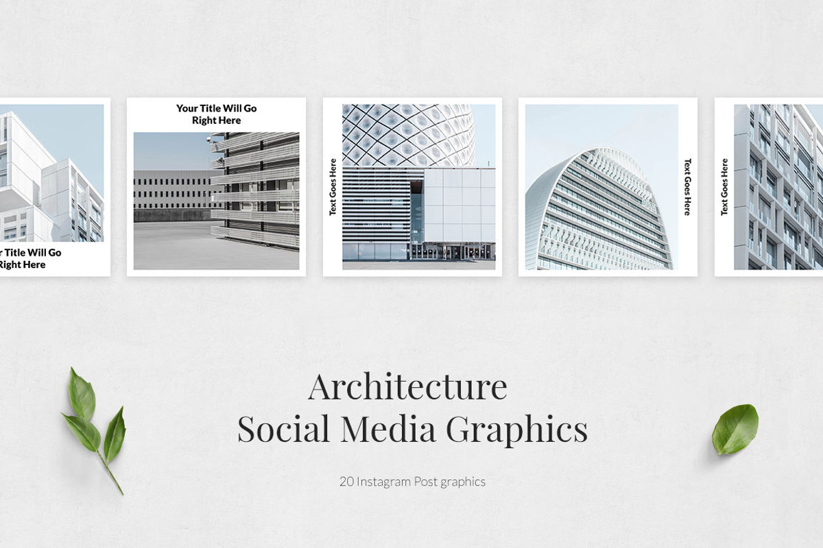 Architecture Instagram Posts, a Social Media Template by Social Corner ...