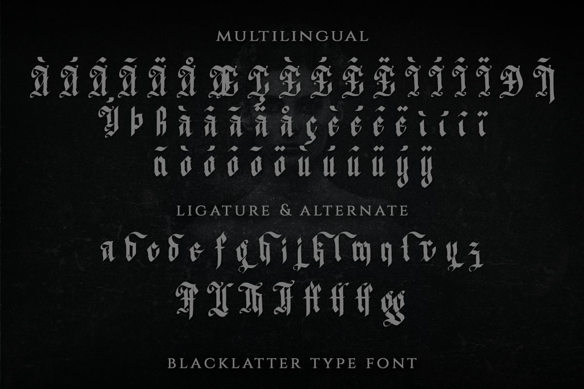 Kalimasada - Blackletter Type Font | Creative Market