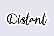 Introducing Distant - Handwritten Font