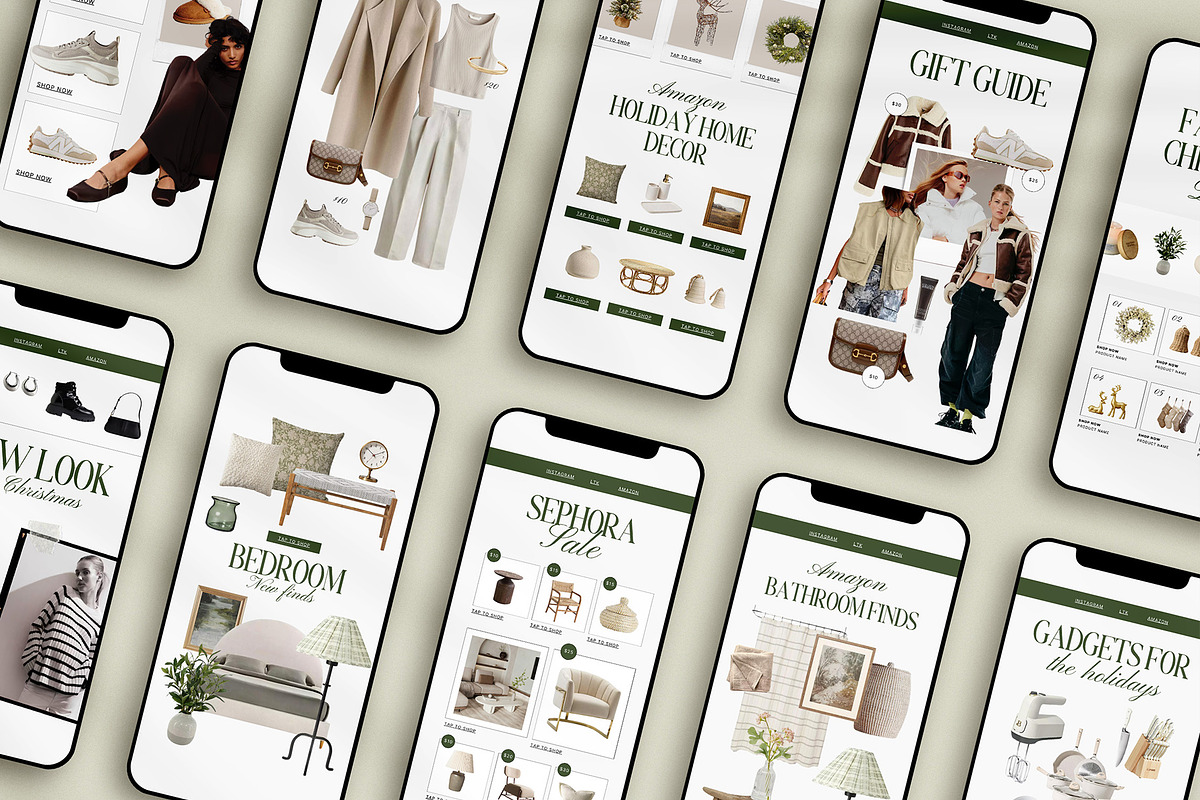 40 Christmas LTK Instagram Story, a Social Media Template by Amaré Creative