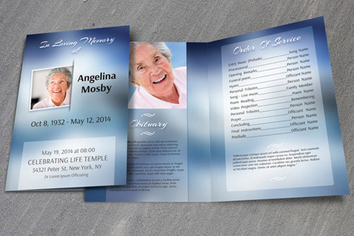 BiFold Modern Funeral Template, a Brochure Template by Visual Impact