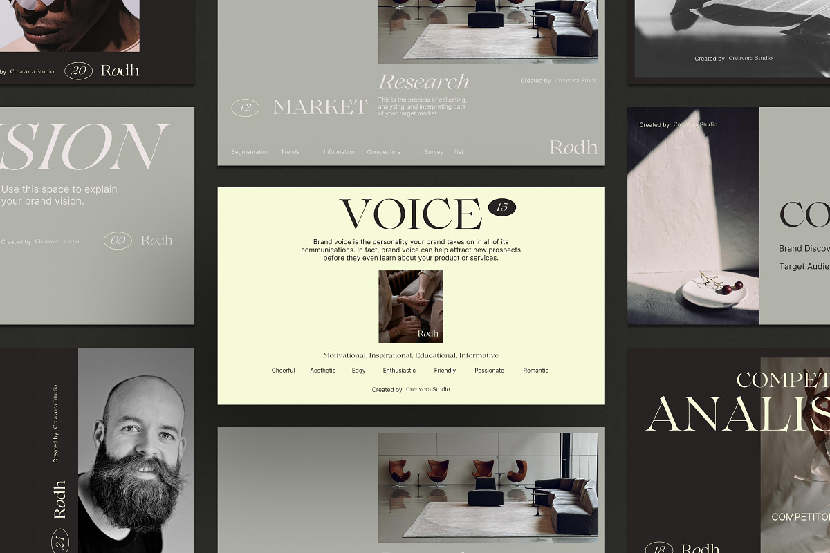 Rodh - Brand Strategy Template, a Presentation Template by Creavora