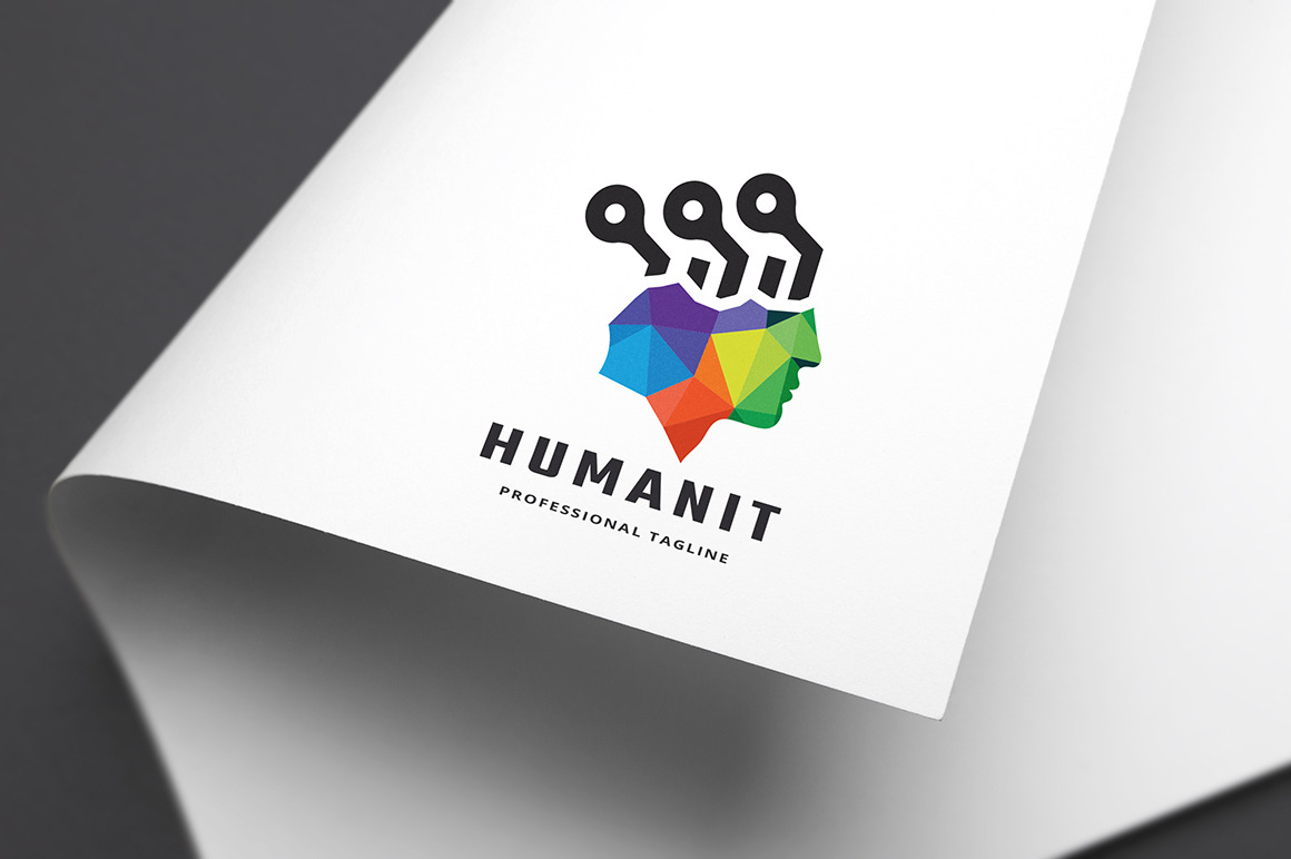Human Technology Logo, a Branding & Logo Template by Design_Planet