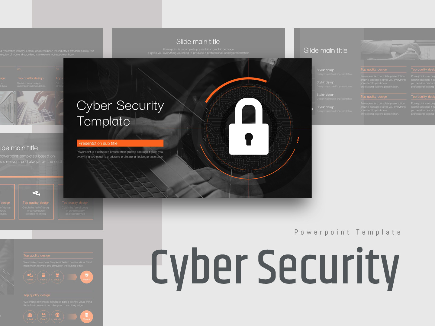 Cyber Security PPT Template | Creative Market
