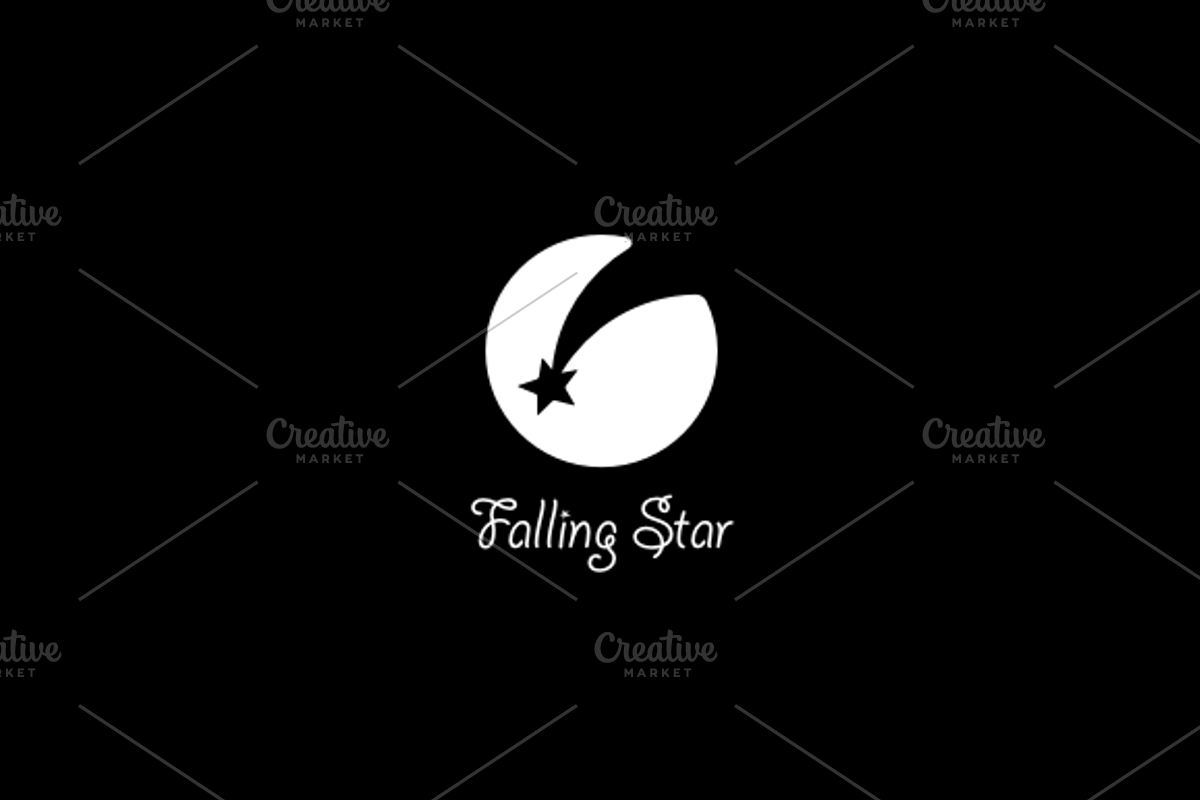 Falling Star logo, a Branding & Logo Template by EC Creative