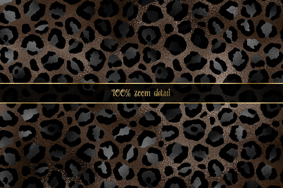 Black Leopard Digital Paper, a Texture Graphic by Digital Curio