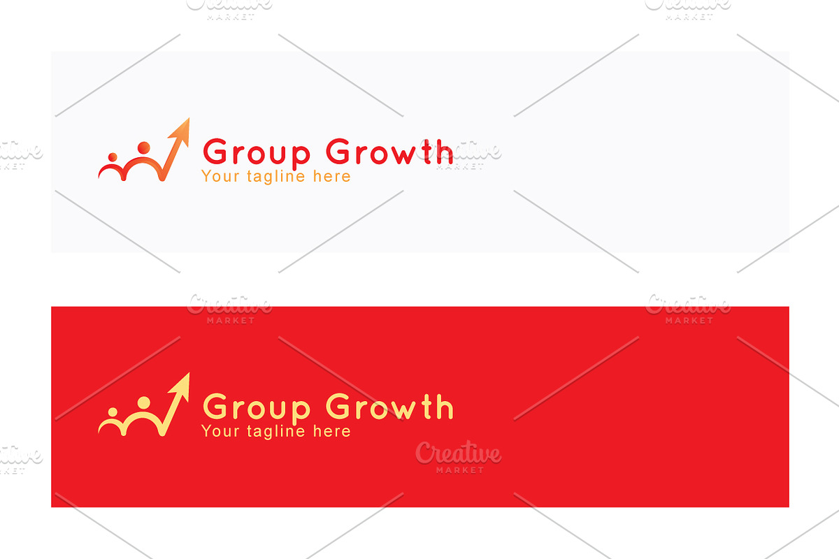 Group Growth & Sucess- Business Logo, a Branding & Logo Template by VecRas