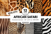 12 Real African Safari Animal Prints, a Texture Graphic by NorthWindPixels