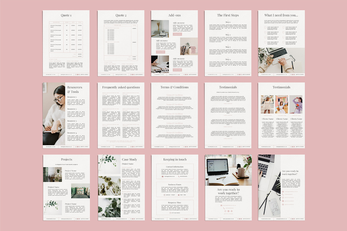 Project Proposal Canva Template, a Brochure Template by Templatez.Co