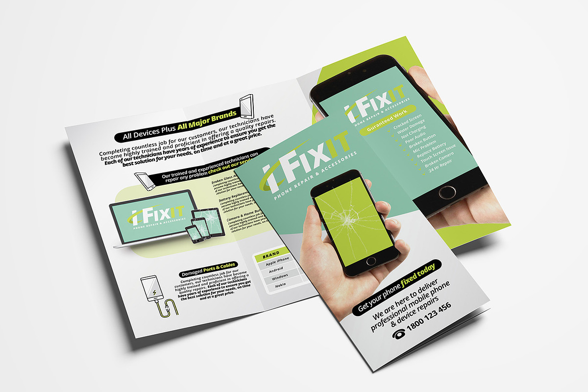 Phone Repair Shop Templates Pack, a Flyer Template by BrandPacks