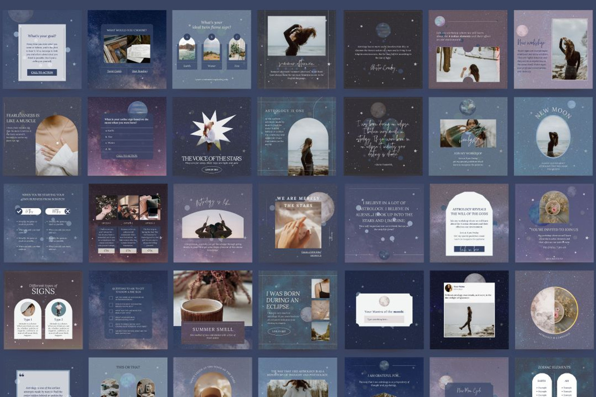 Astrology Instagram Post Template, a Social Media Template by Story Native