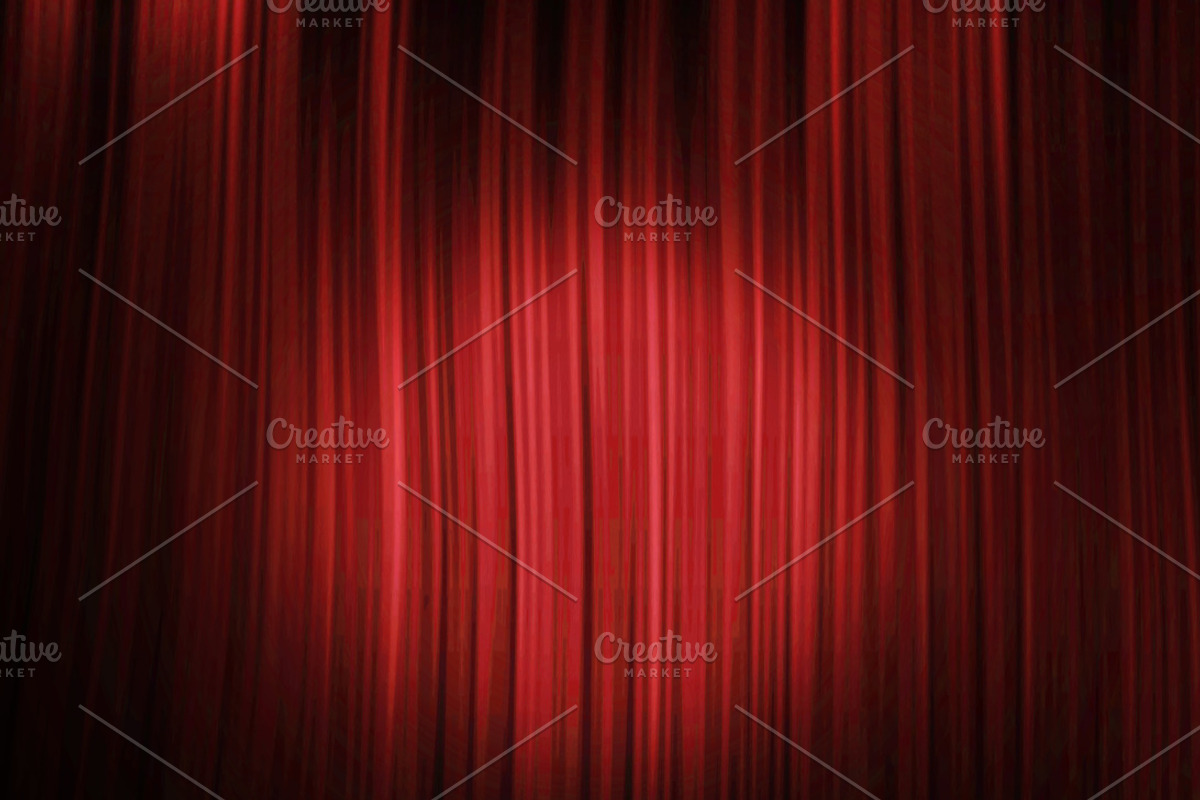 Red curtain background, a Decorative Illustration by ArtBackground