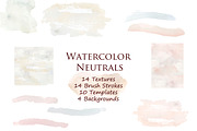 Neutral Backgrounds & Brush Strokes, a Texture Graphic by Graphic Blue Bird