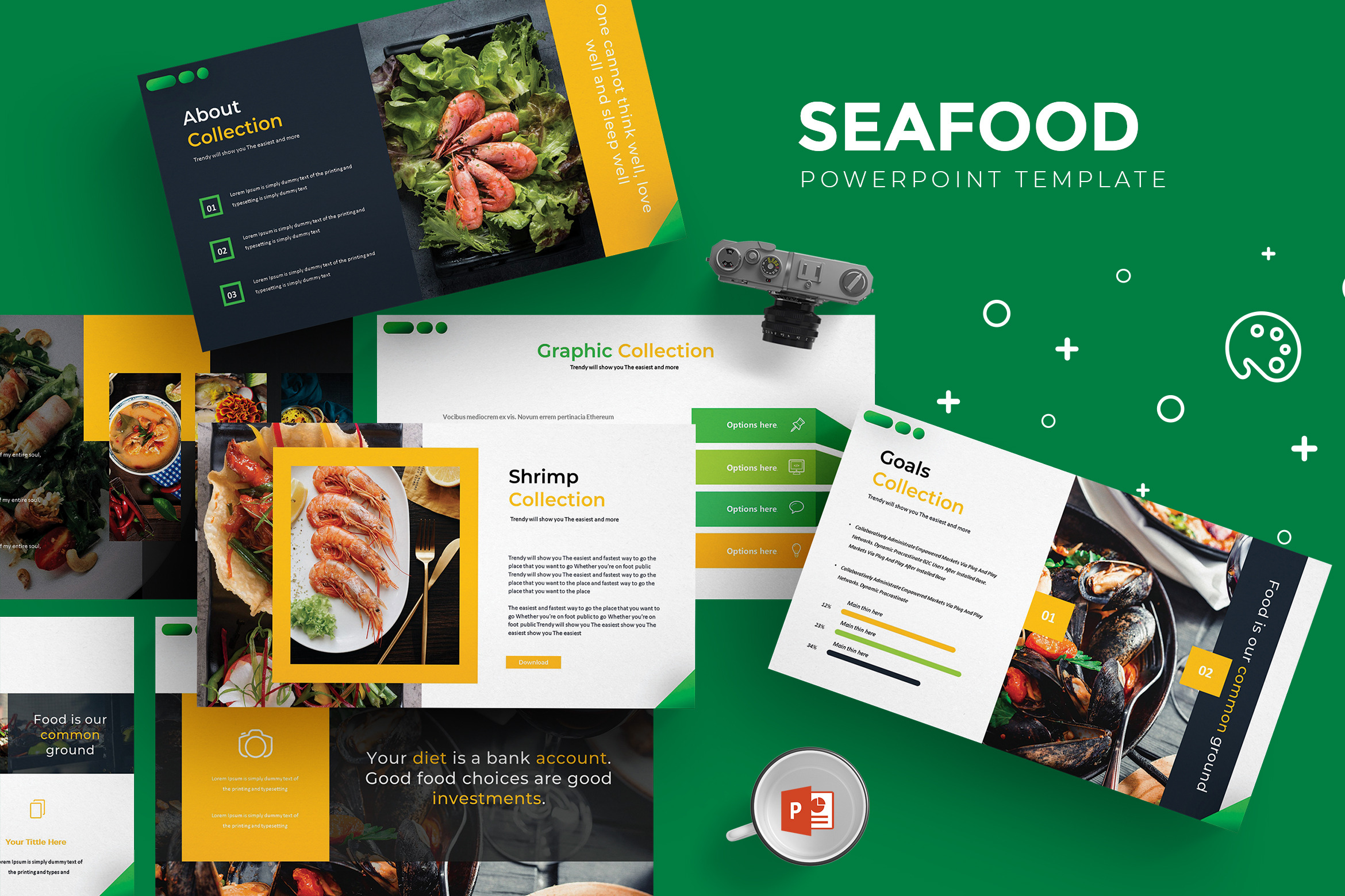 Seafood - Powerpoint Template, a Presentation Template by AQR Studio