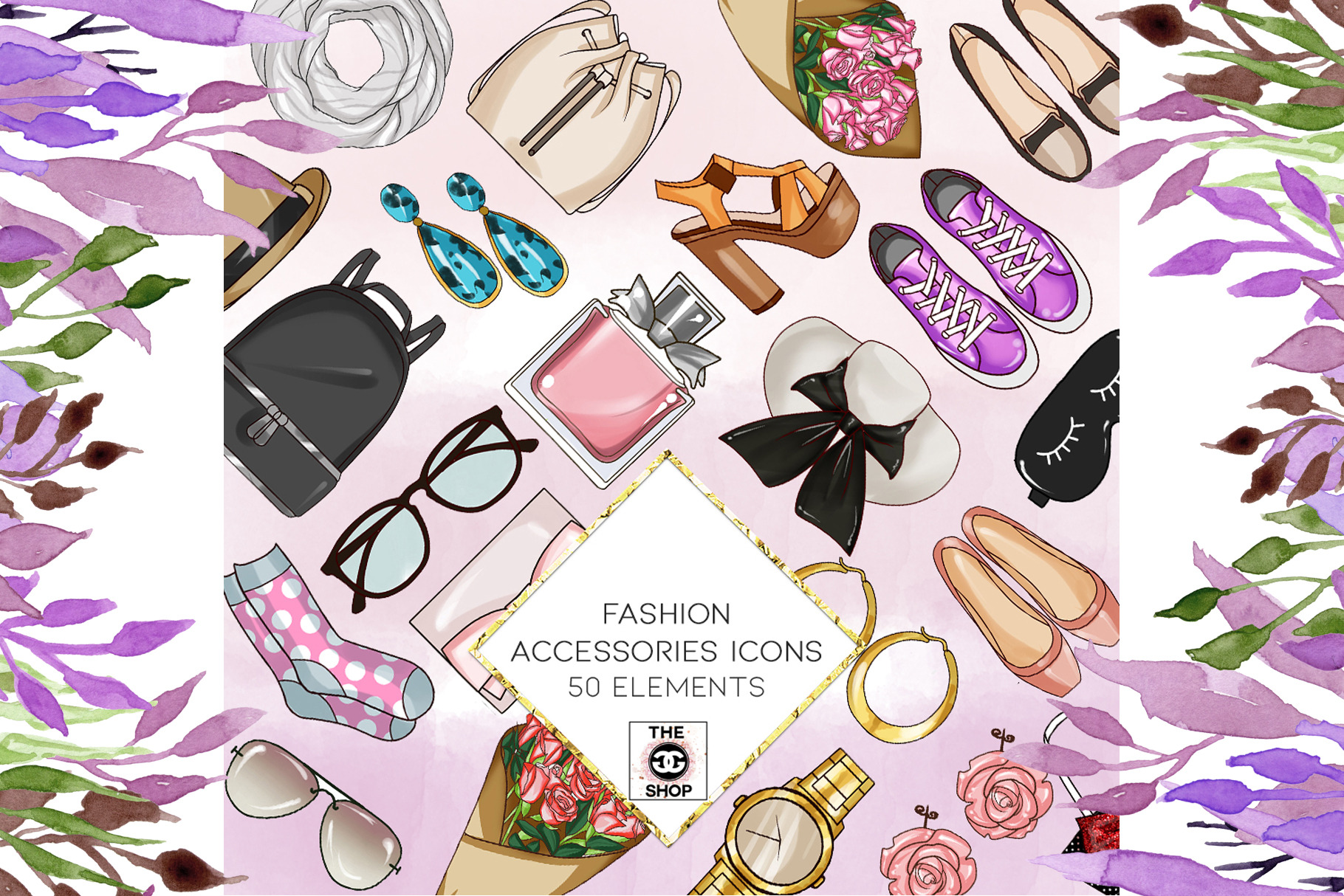 50 Png Fashion accessories icons, an Object Illustration by The GG Shop ...