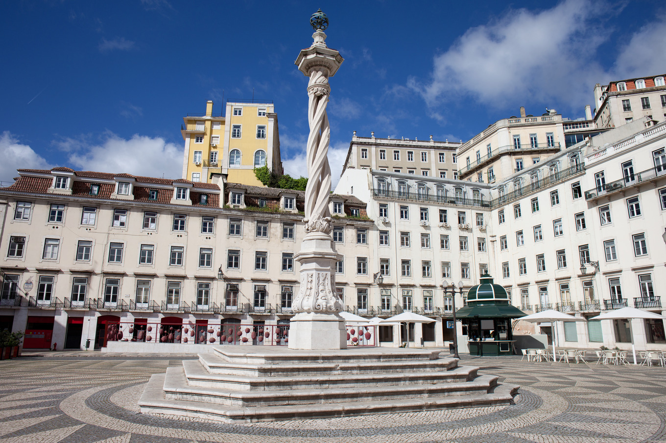 Square With Pillory in Lisbon, an Architecture Photo by Artur Bogacki