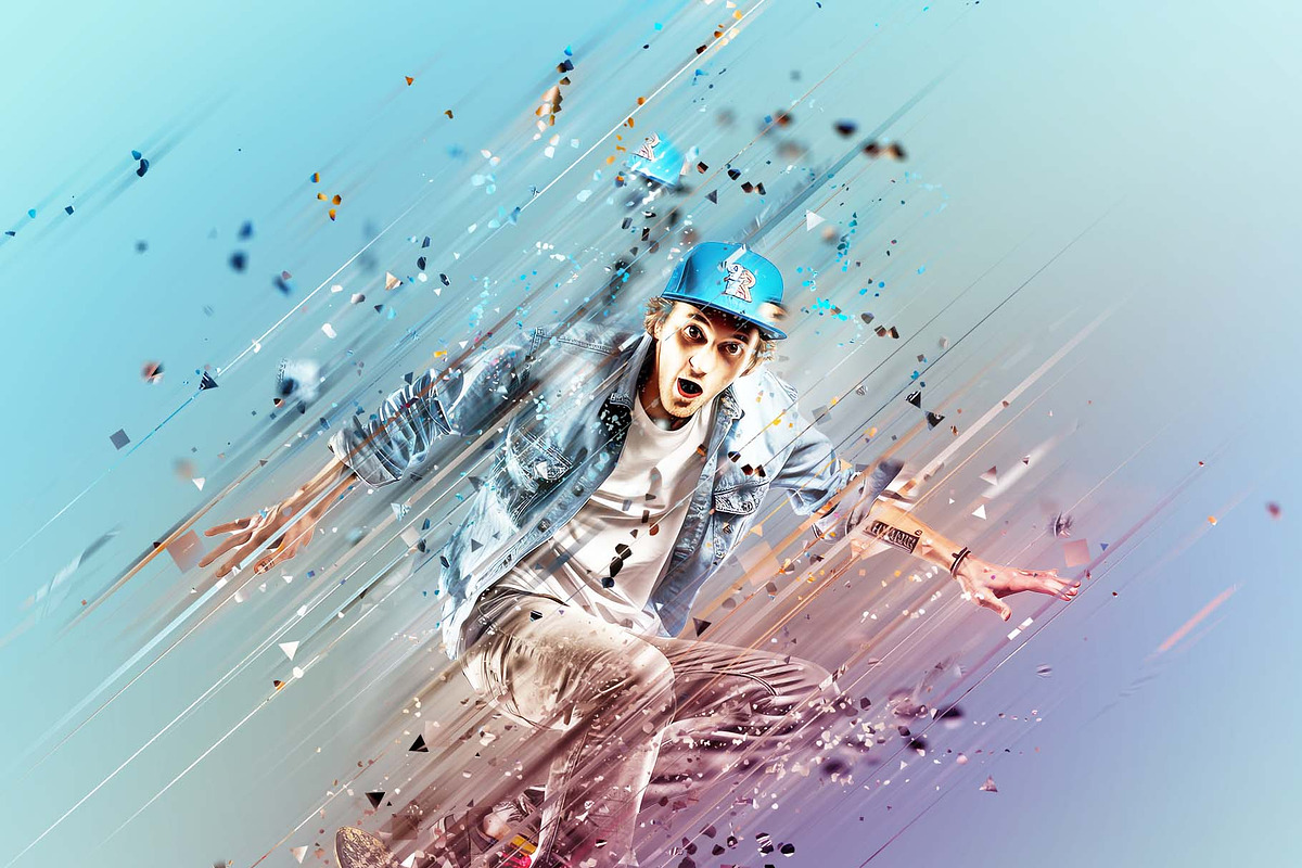 Mirror Dispersion Photoshop Action