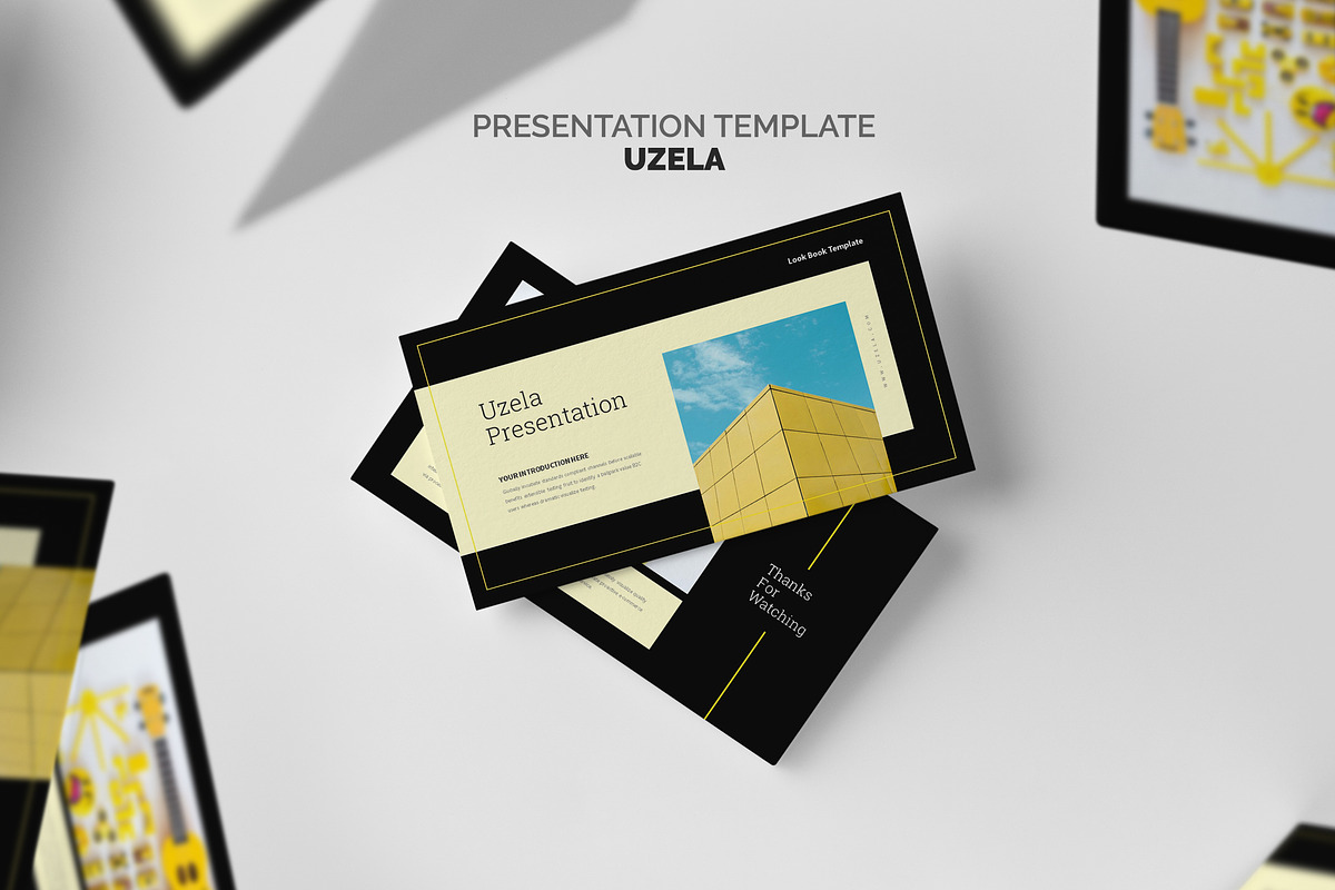 Uzela : Yellow Color Google Slides, a Presentation Template by Punkl Camp