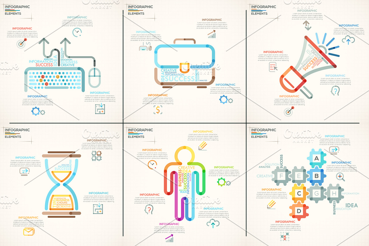 Outline Infographic, a Presentation Template by Andrew Kras Design