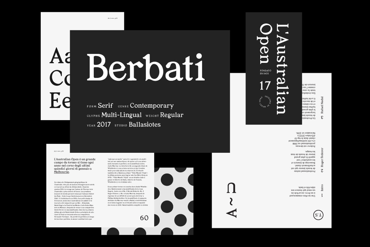 Berbati Regular Serif Font, a Serif Font by Ballasiotes
