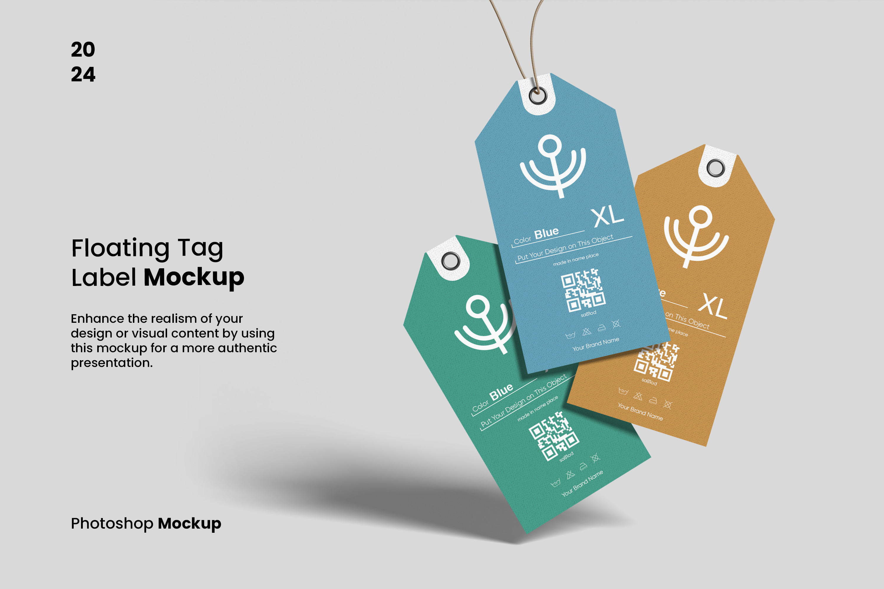 Floating Tag Label Mockup | Creative Market