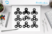 Fidget spinner SVG, Monogra files, an Illustration by Doodle Cloud Studio