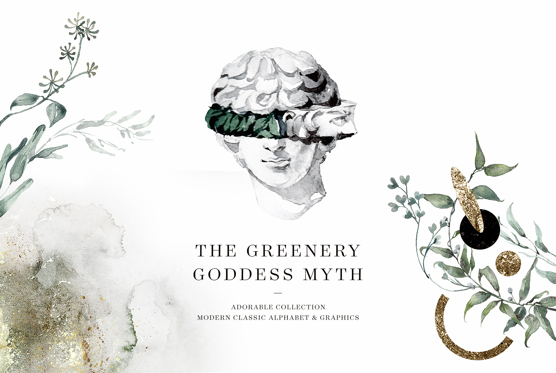 The Greenery Goddess Myth, a Texture Illustration by The Everlasting Story