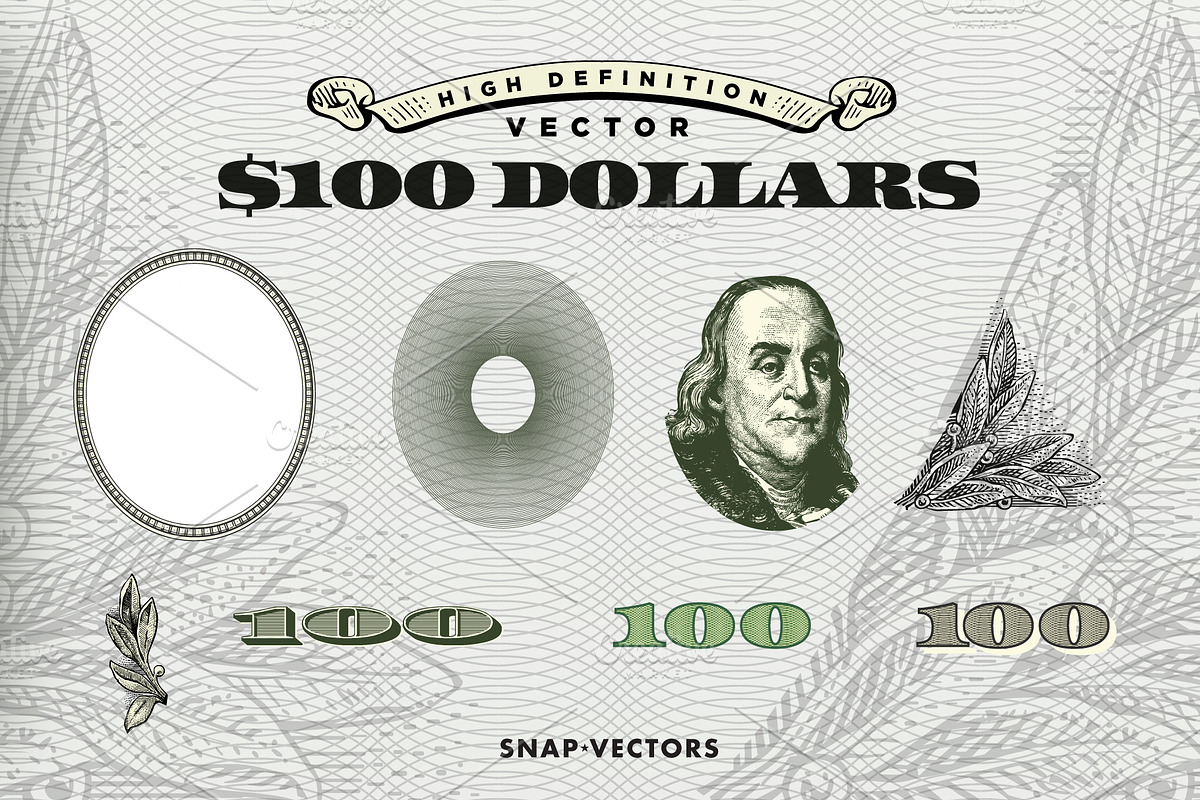 Vector Dollar Bundle, a Finance Illustration by Snap Vectors