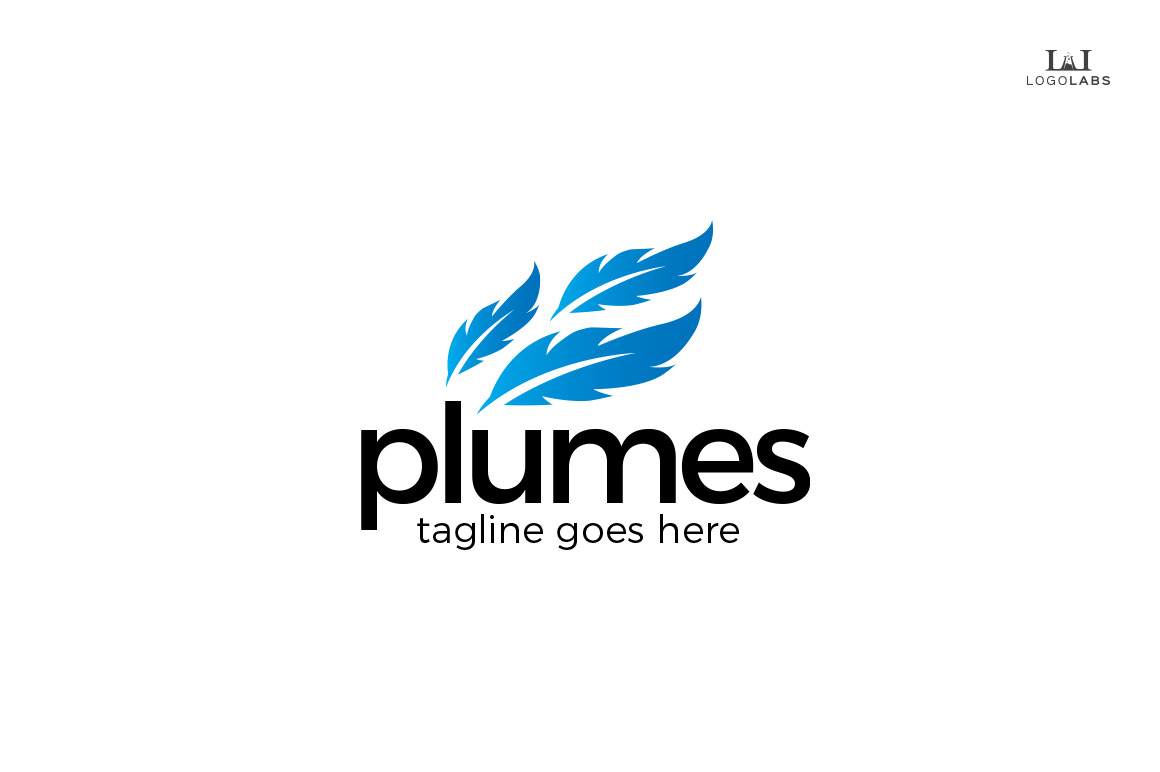 Plumes Logo, a Branding & Logo Template by LogoLabs