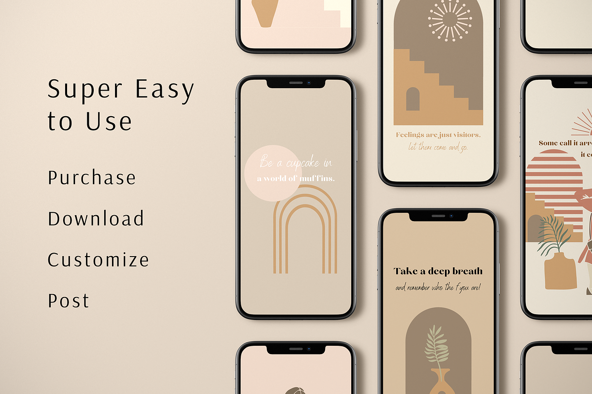 100 Boho Instagram Templates Canva