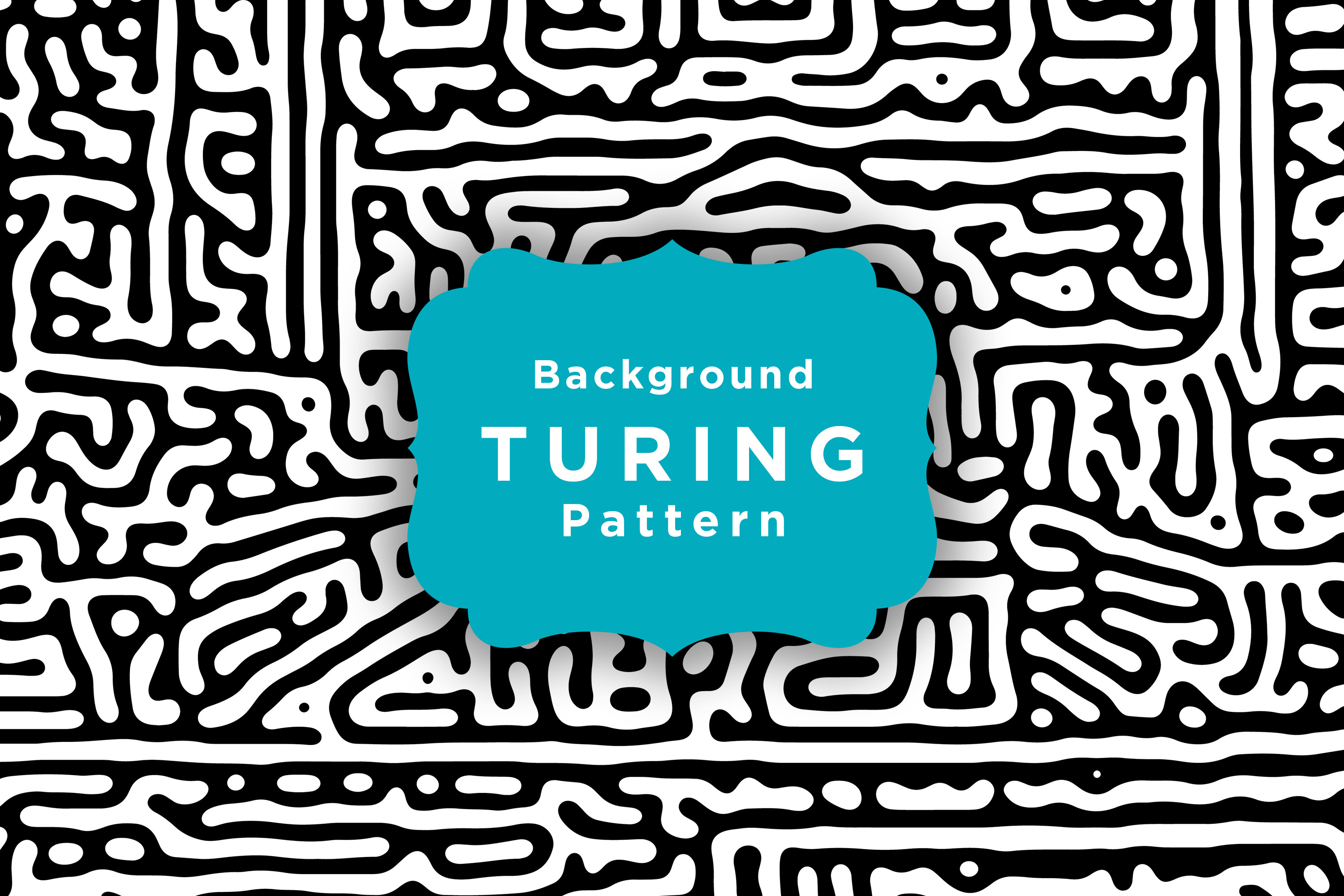 Turing Pattern Background, a Pattern Graphic by shahsoft