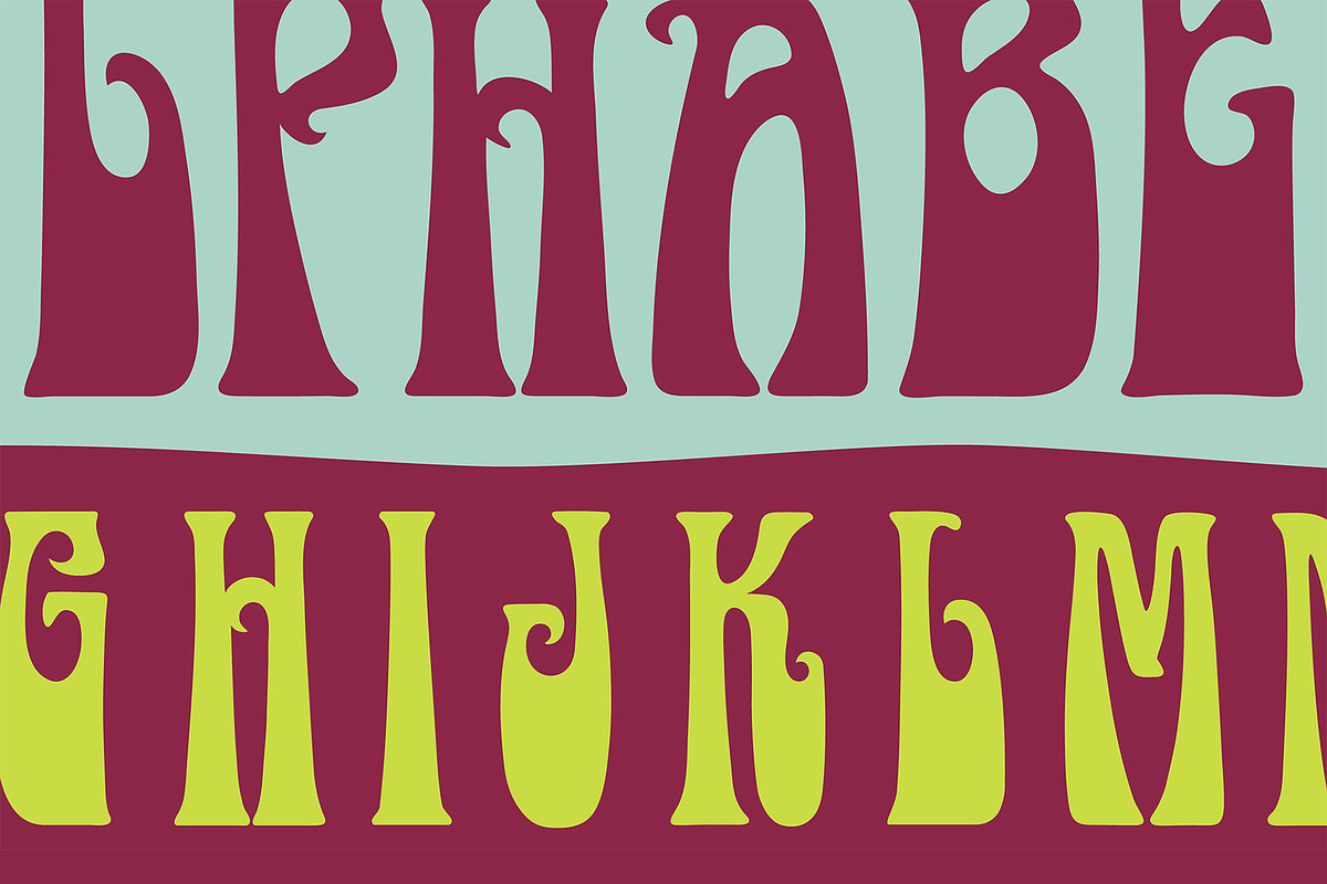 Hippie Mojo Vector Alphabet, a Graphic by Mysterylab Designs