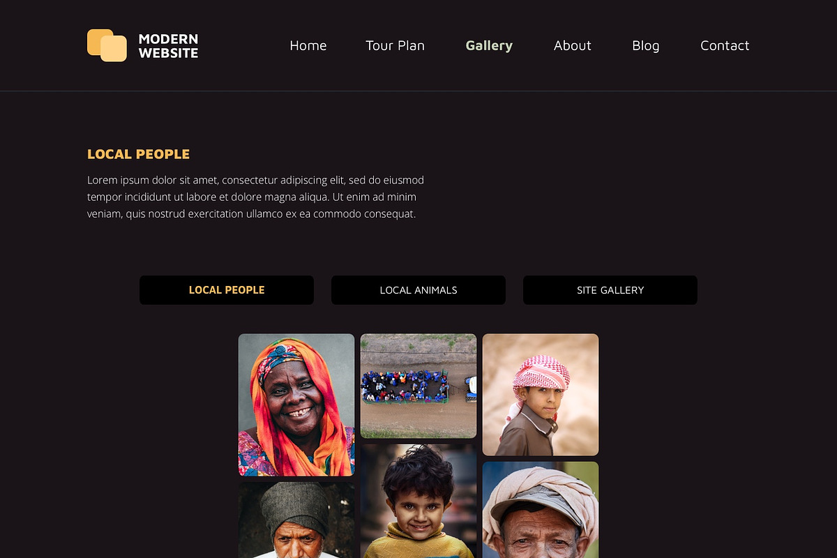 Local Attraction Website Template, an UI Kit Template by abirdesign15 ...