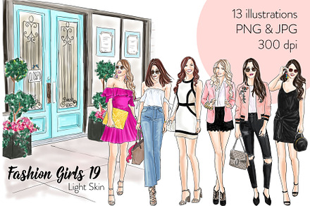 Fashion Girls 21 - Dark Skin, an Illustration by Parinaz Wadia Design