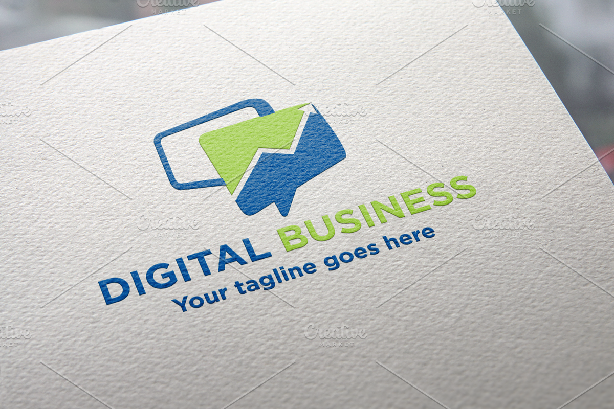 Digital Business Logo, a Branding & Logo Template by REDVY CREATIVE