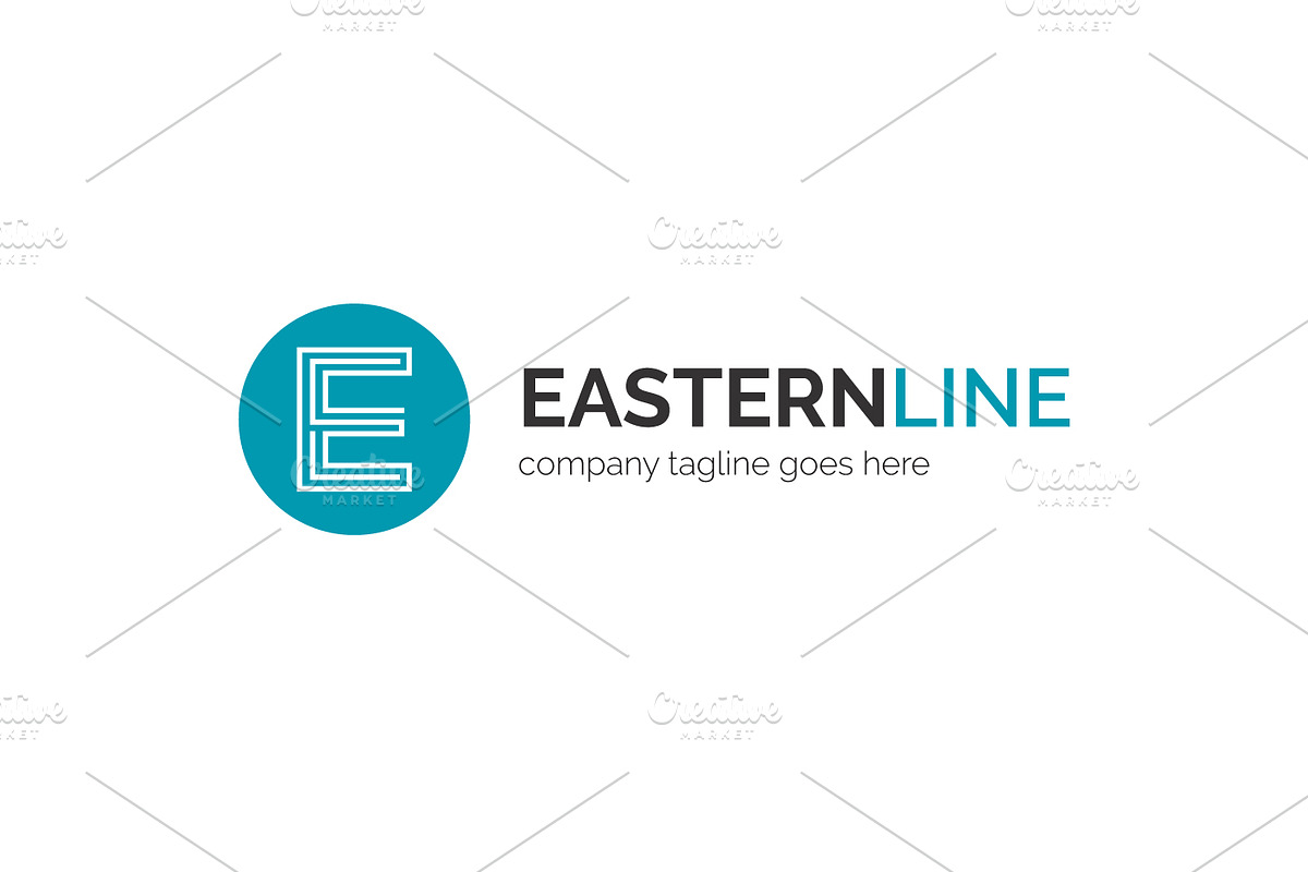 Eastern Line Letter E Logo, a Branding & Logo Template by XpertgraphicD