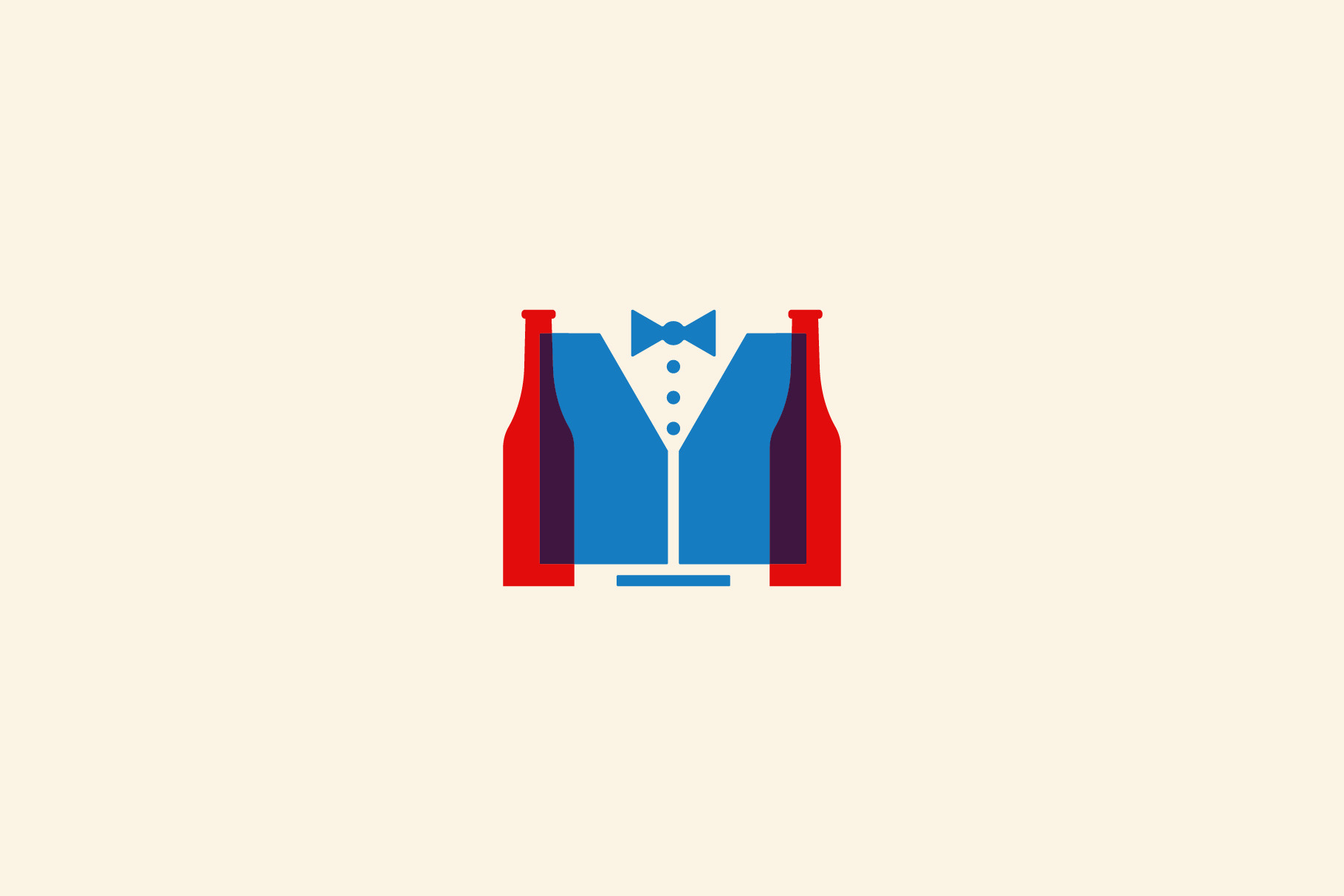 waitress bar, or waiter creative icon