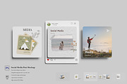 Social Media Post Mockups, an Advertising Mockup by Akaimockup