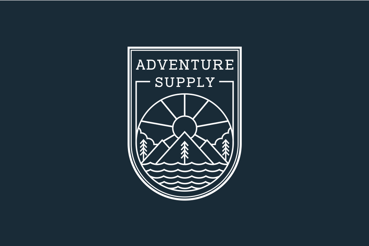 Adventure Line Art Logo Badge, a Branding & Logo Template by ...