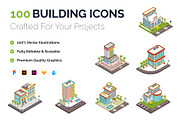 100 Building Icons
