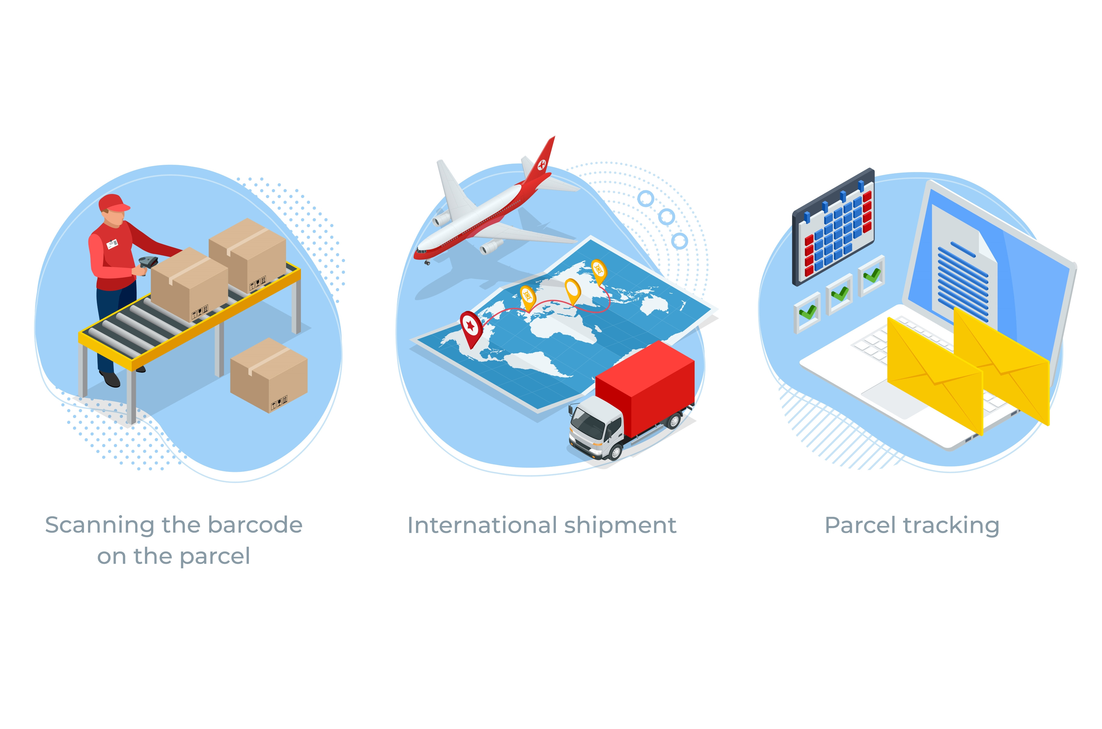 Isometric concept of Scanning the, a Person Illustration by Golden Sikorka
