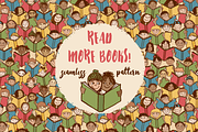Reading kids - Seamless Pattern, a Pattern Graphic by Franzi draws