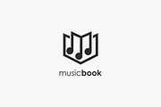 Musical note book logo, a Branding & Logo Template by DOMHOUZE