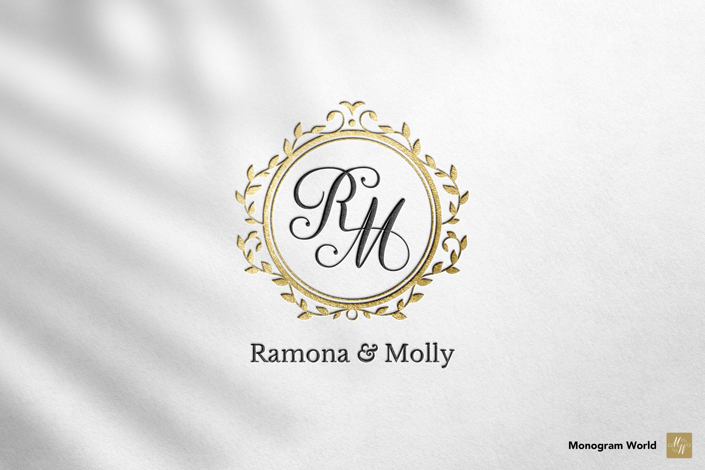 Wedding Monogram RM, a Branding & Logo Template by Monogram World