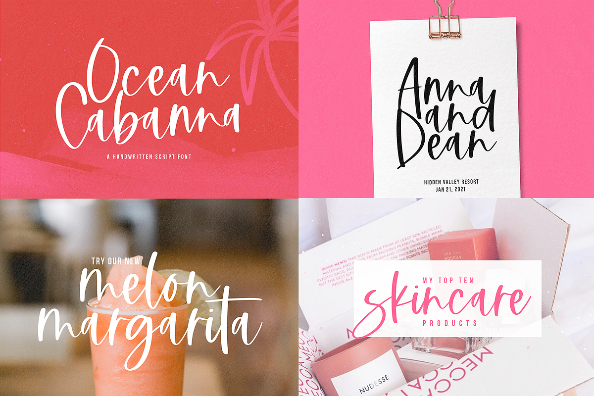Modern Script FONT BUNDLE, a Script Font by KA Designs