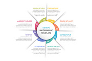 Circle Diagram with 8 Elements | Graphics ~ Creative Market